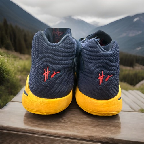 NIKE Kyrie 2 Irving Cavs II Playoff NAVY GOLD Sneakers Boys Girls Shoes ...