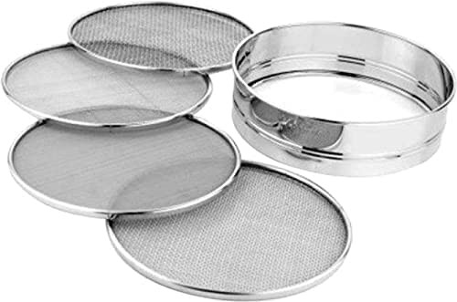 Flour Sifter, Stainless Steel Fine Mesh Strainers Flour Sieve, Sieve ...