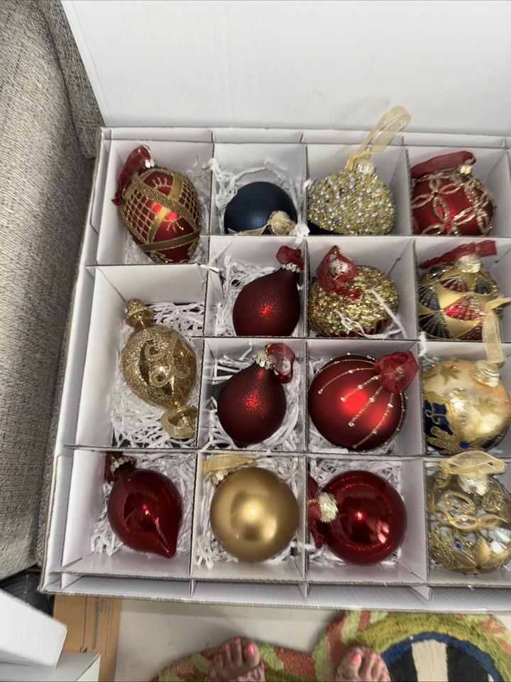 Frontgate Christmas Ornaments Boxed 19 Ornaments | eBay