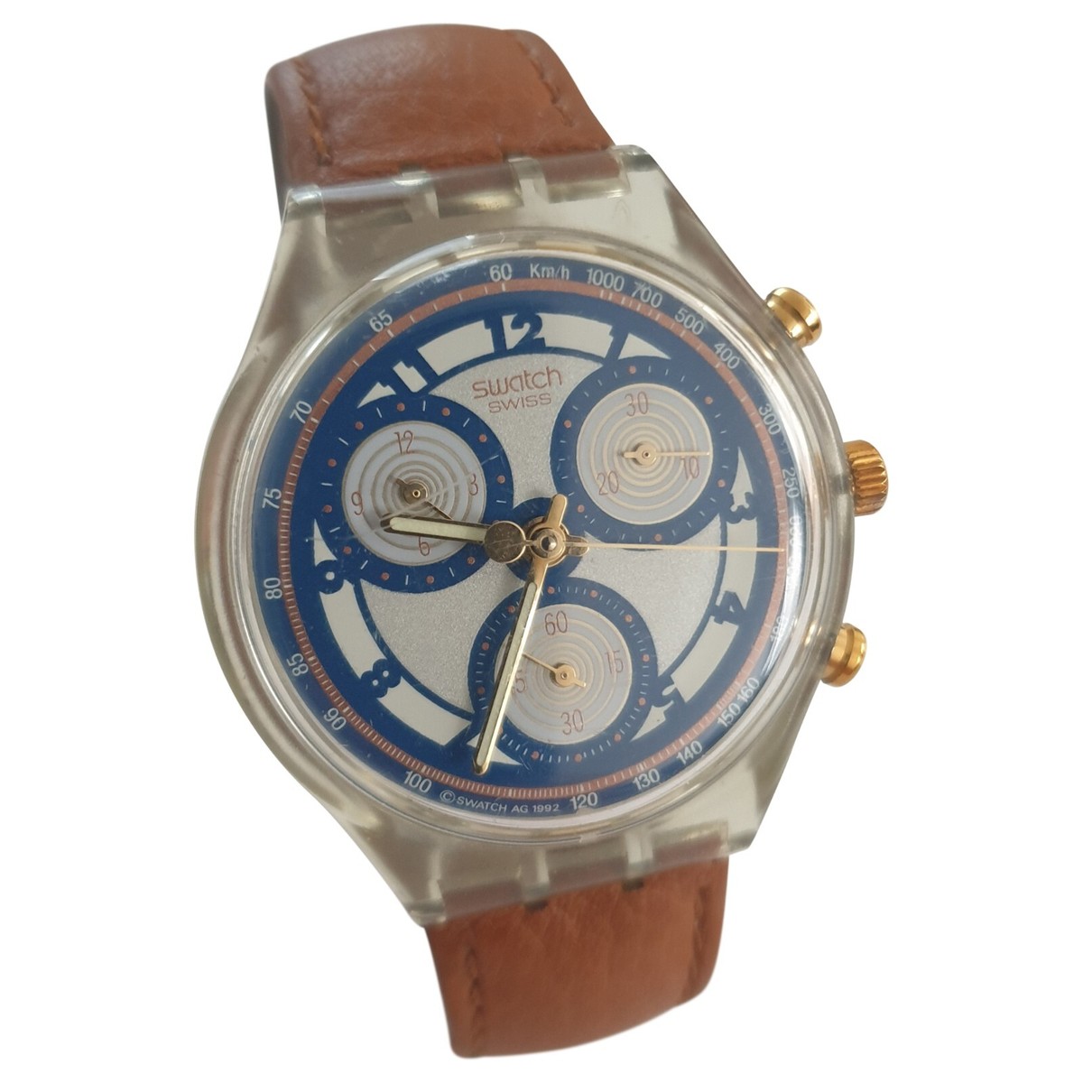 Swatch 22' Jewels Chronograph Watch Swiss Made - Boxed | eBay Swatch 22' Jewels Chronograph Watch Swiss Made - Boxed | eBay
