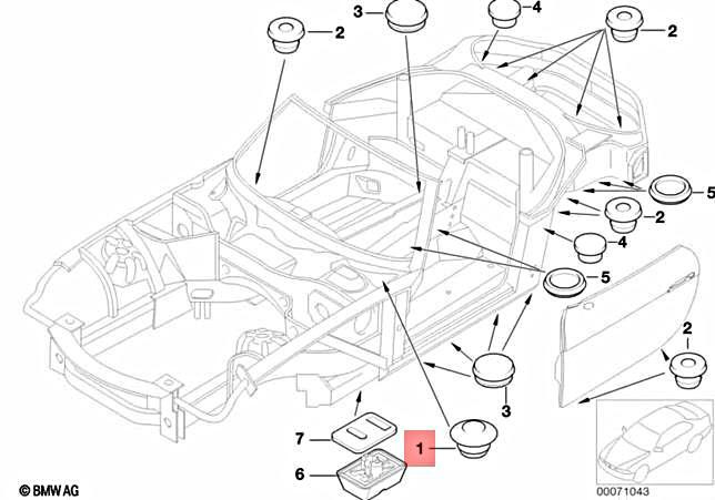 Genuine BMW ROLLS-ROYCE M M3 X1 Z8 Zinoro Phantom 1E Pushrod seal ...