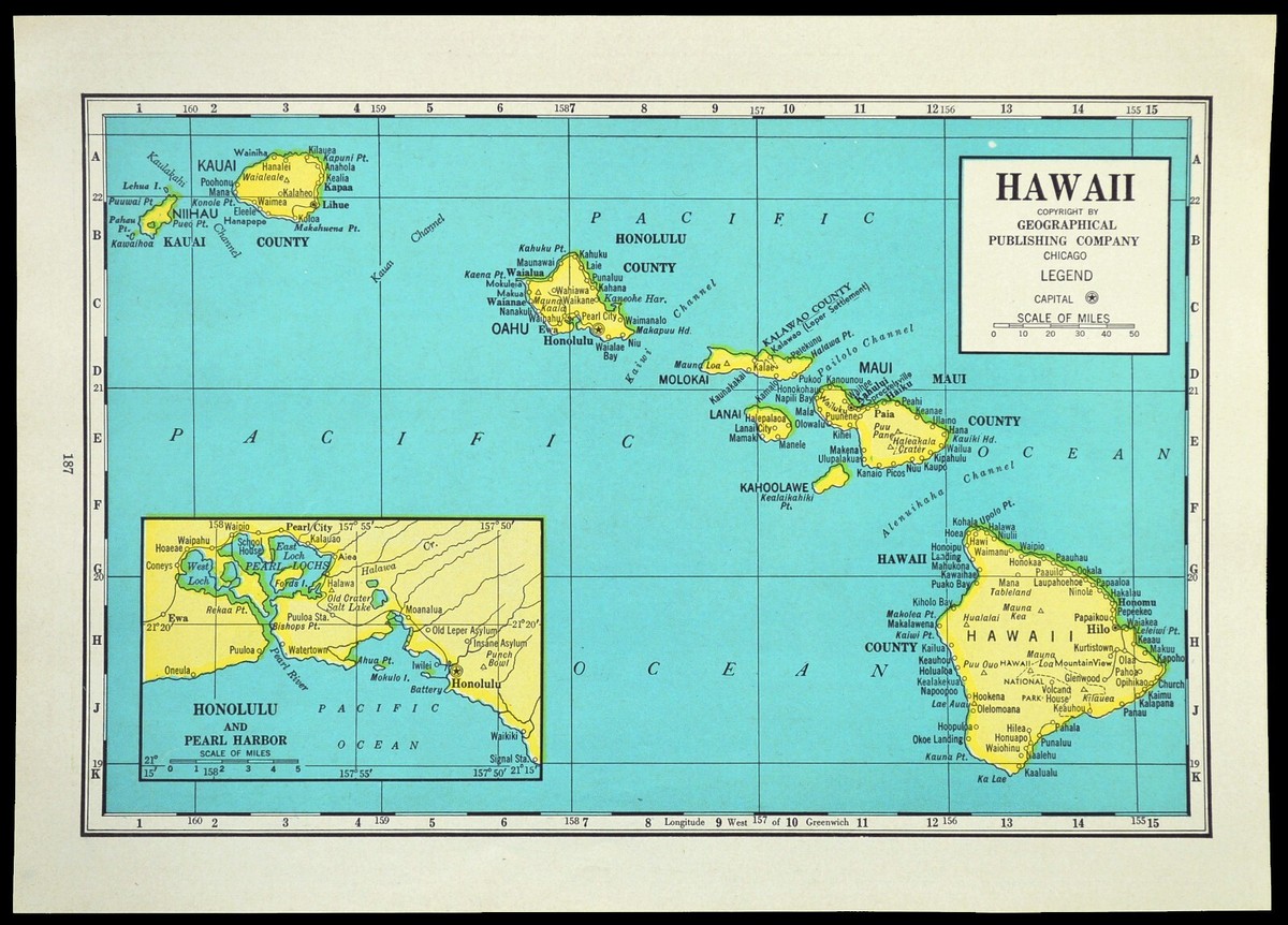 Hawaiian Archipelago Map