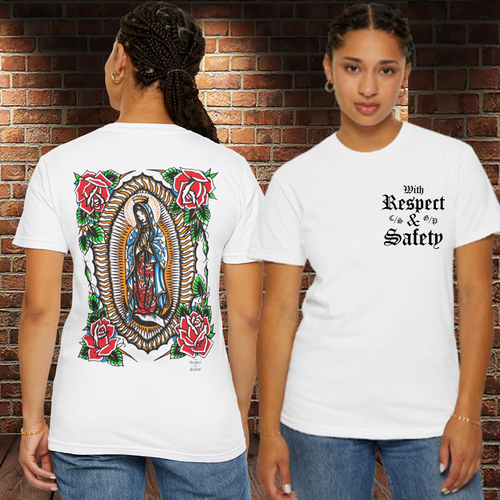 Virgin Mary T-shirt, Virgen De Guadalupe Virgin Maria Religious ...