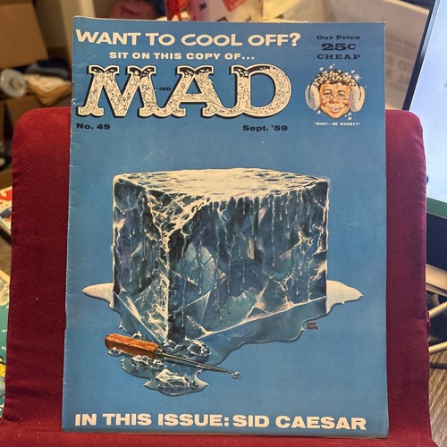 Mad Magazine Sept 1959 Issue 49 WANT TO COOL OFF ? Sid Caesar SHRUNK ...