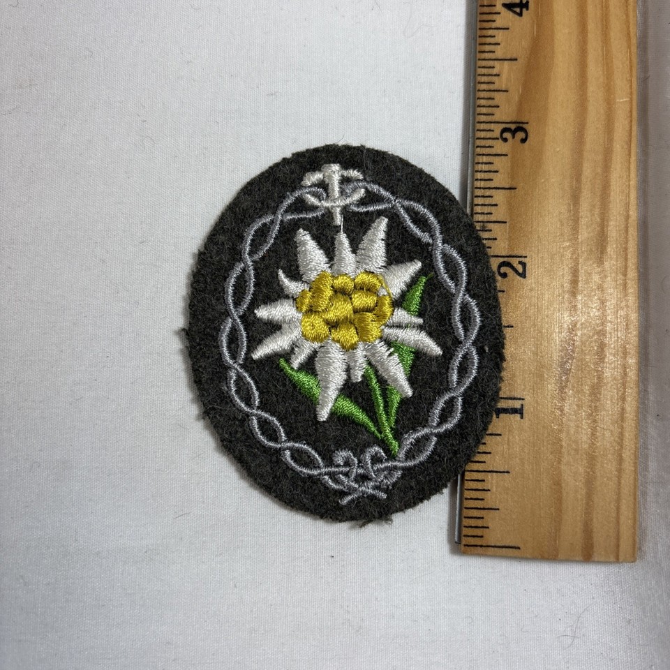 German Mountain Troops Edelweiss Badge Patch | eBay