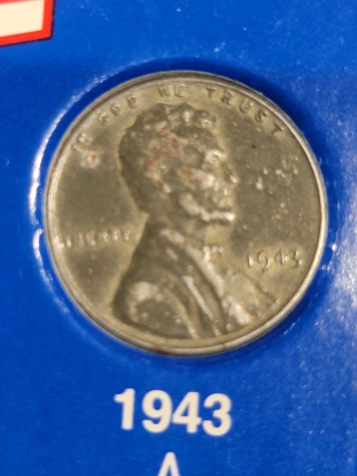 World War II Lincoln Penny Series 1943-45 Steel & Copper Cents 9 coins ...