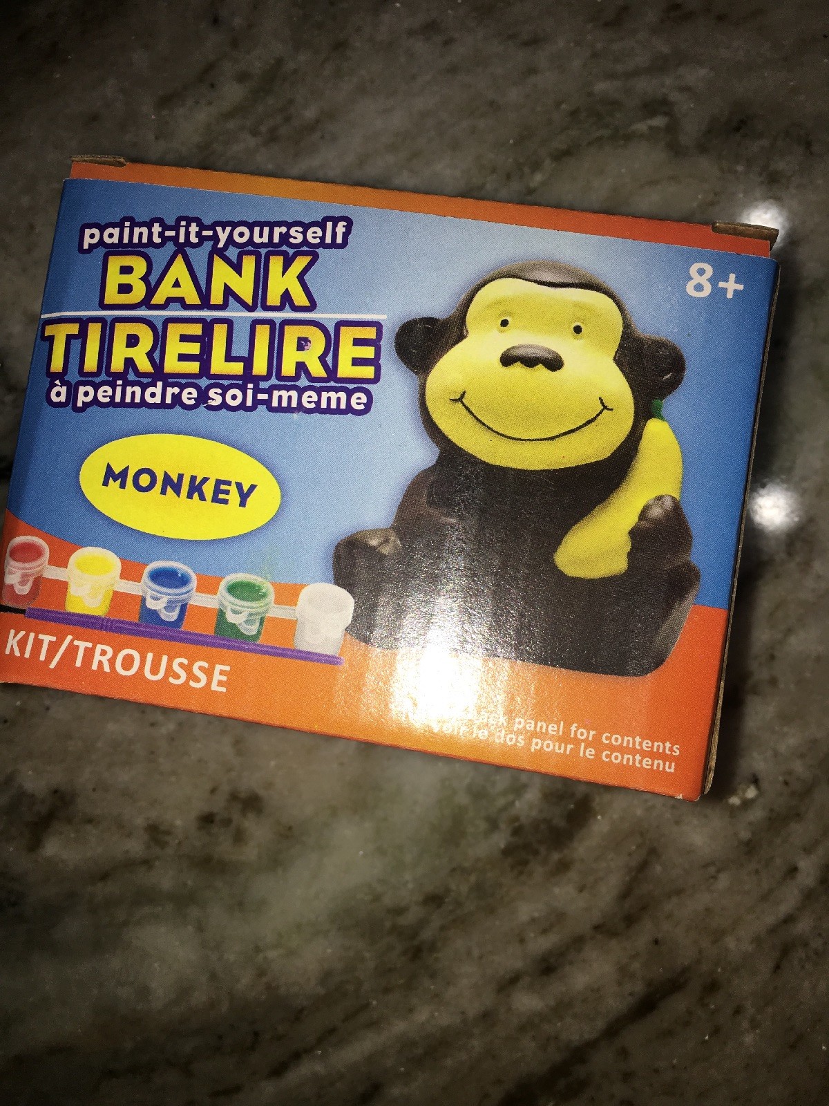 Paint-it-yourself ceramic (MONKEY) Bank Kit NEW Real Savings Bank WE ...