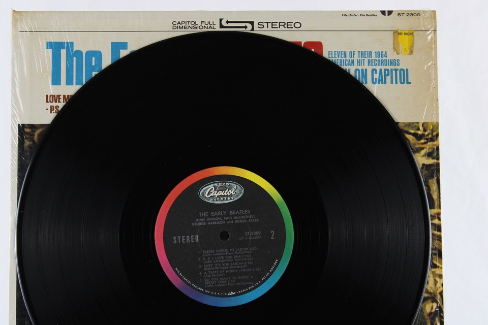 The Early Beatles, Capitol Stereo ST 2303 IN SHRINK!! Rainbow Label ...