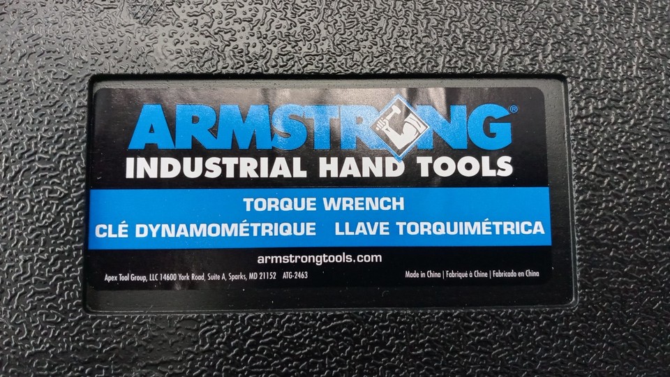 Armstrong 64-095N 3/4" Drive Micrometer Torque Wrench Ratchet Head 100 ...