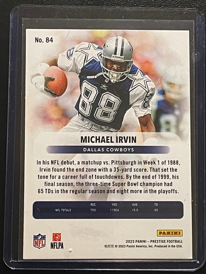 2023 Prestige Xtra Points Dots #84 Michael Irvin (DALLAS COWBOYS) NFL ...