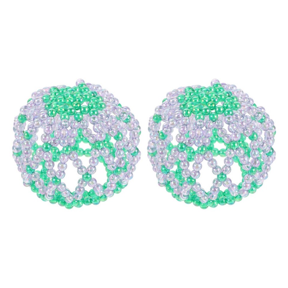 2pcs Hair Bun Cover, Handmade Rhinestone Crochet Elastic Bun Hair Nets ...