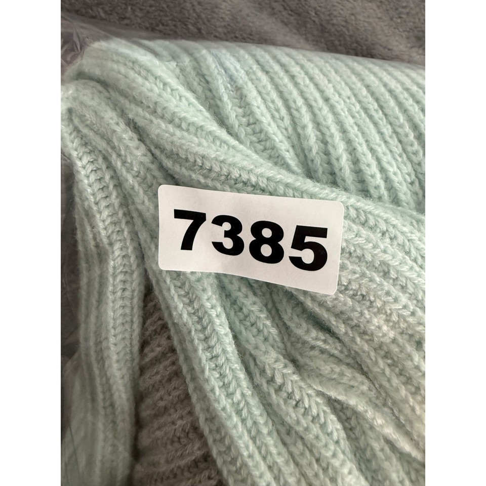 Talbots Sweater Womens Medium Blue Green Ribbed Knit Color Block Wool ...