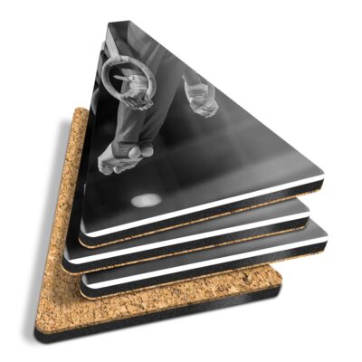 4x Triangle Coasters - BW - Gymnastics Steady Rings Olympics #43007 ...