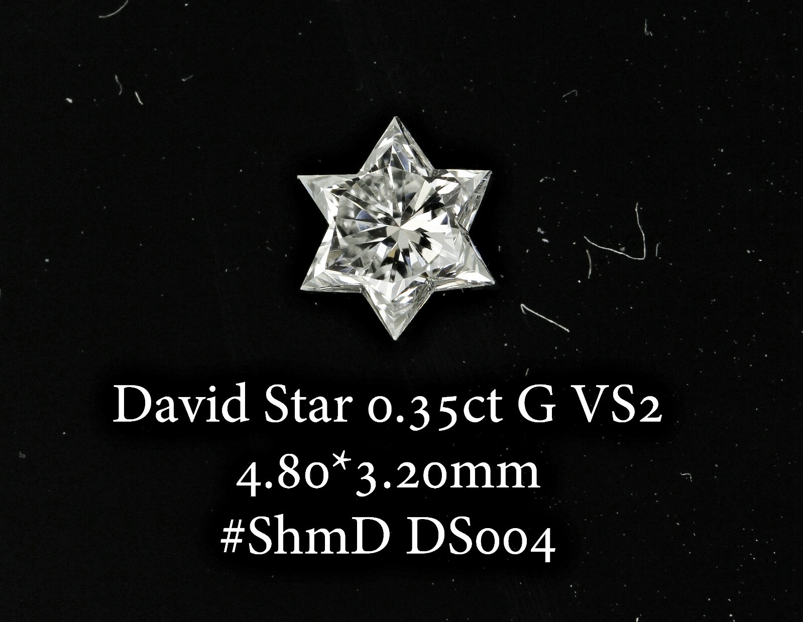 Star Of David Diamond 0.35Ct G VS2 Natural Loose Davidstar Engagement ...