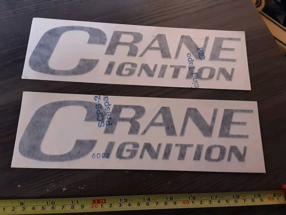 Lot of 2 Vintage Crane Cams Ignition Racing Decals Stickers NHRA Nascar ...