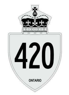 Ontario Highway 420 Sticker R3193 Highway Sign | eBay