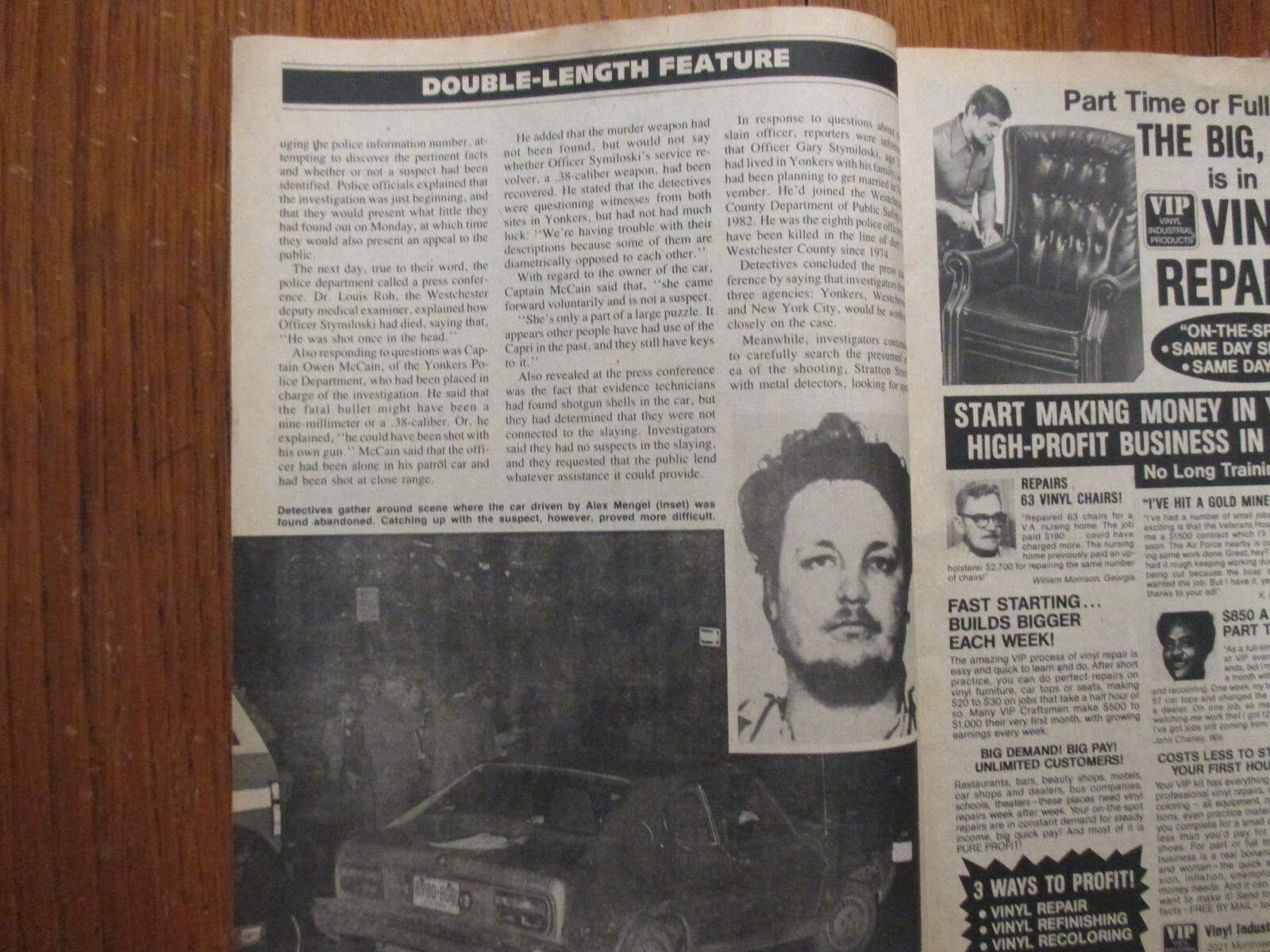 Nov-1985 "Front Page Detective" Magazine(ALEX MENGEL/JEFFREY JAMES ...