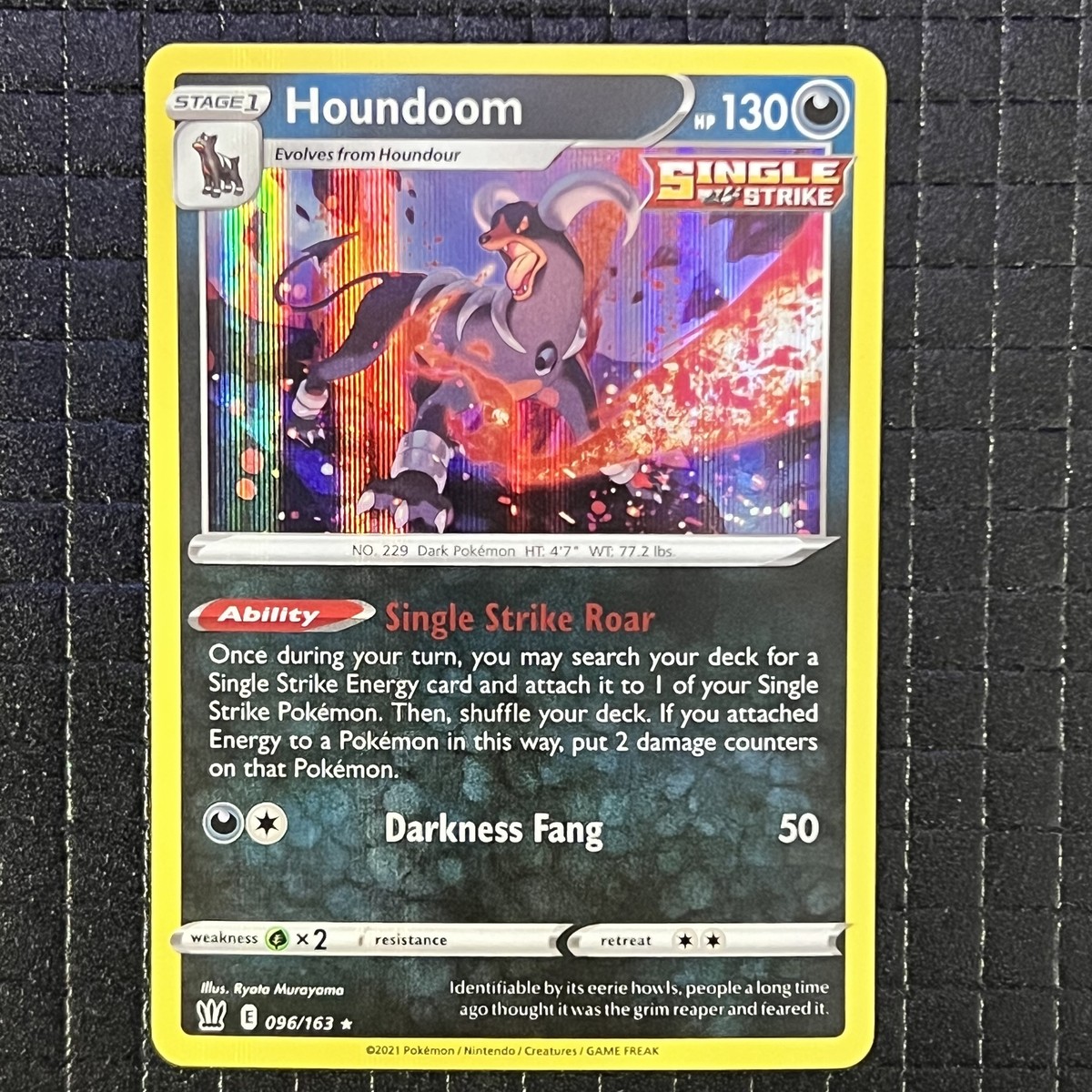 Houndoom E Luxray HOUNDOOM 5/90 HGSS Undaunted ULTRA RARE