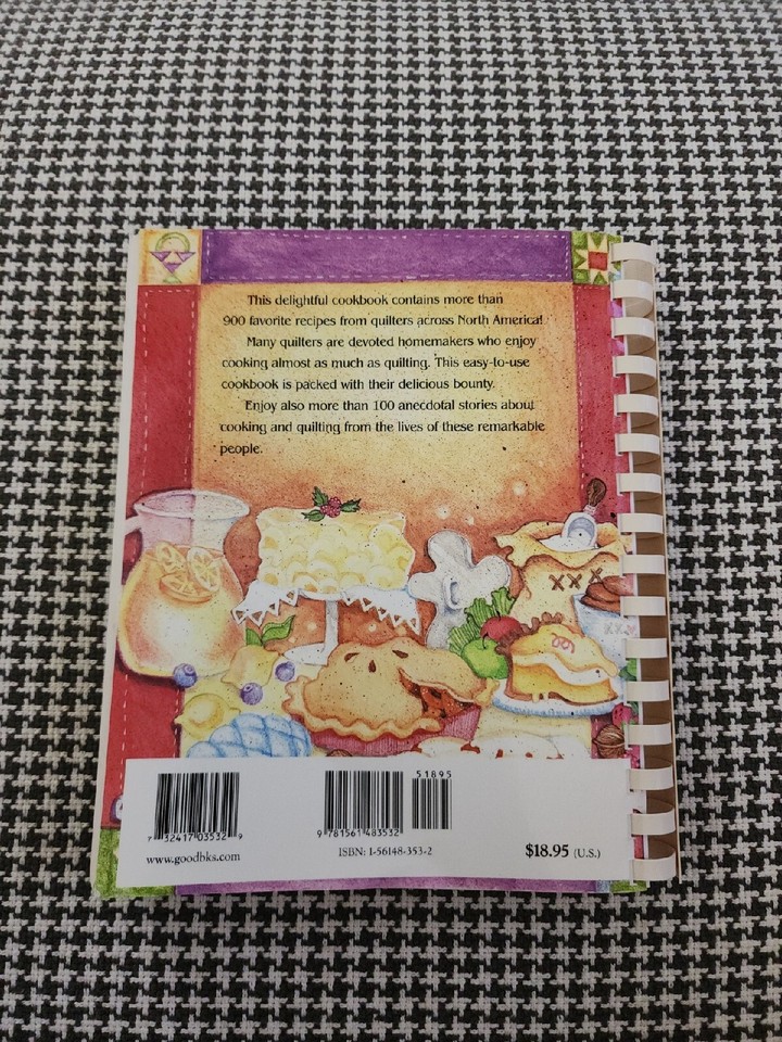 Favorite Recipes from Quilters Cook Book 2002 Comb Bound Paperback Ed ...