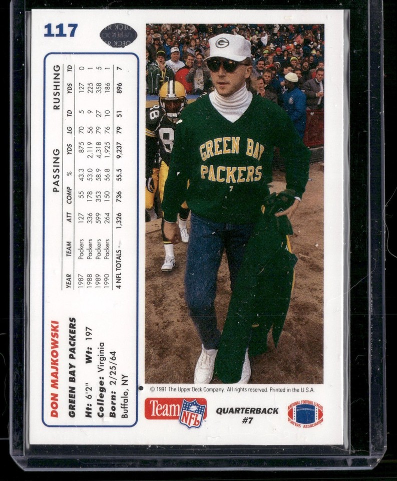 1991 Upper Deck - Don Majkowski #117 | eBay