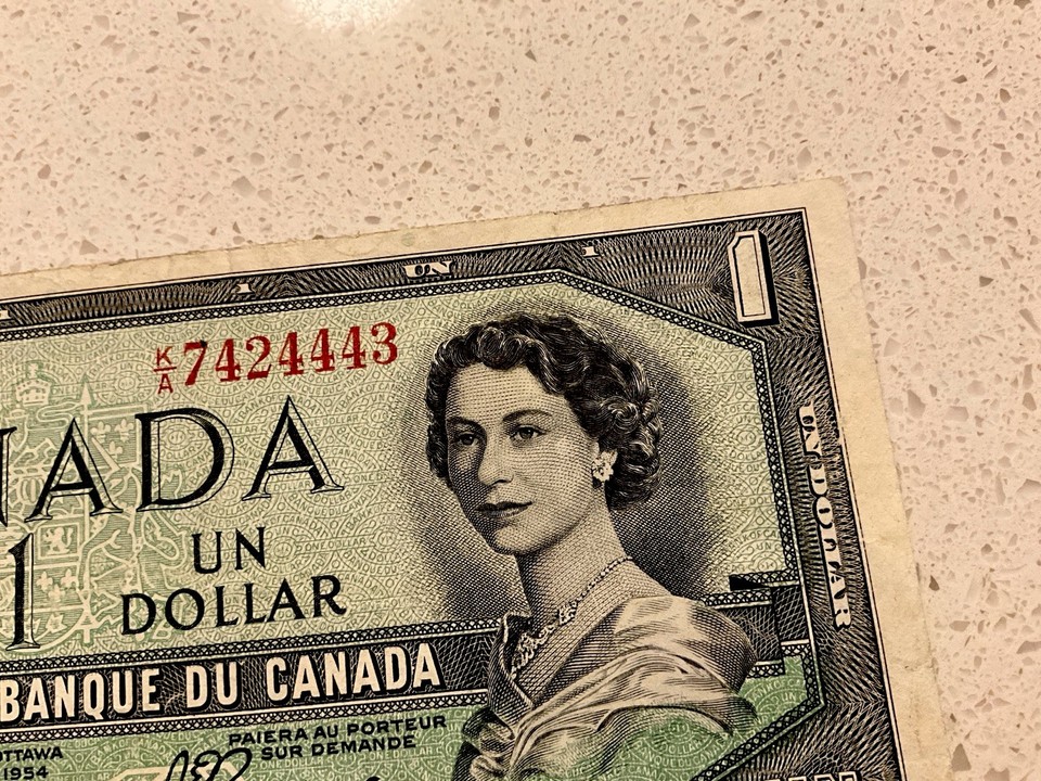 1954 CANADA ONE DOLLAR BILL DEVILS FACE UNCIRCULATED | eBay