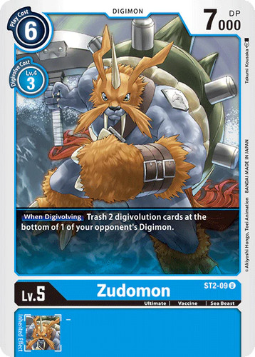 Zudomon ST2-09 U Starter Deck 02: Cocytus Blue Digimon TCG | eBay
