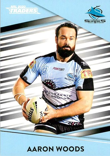 2020 CRONULLA SHARKS NRL Card AARON WOODS Traders | eBay Australia