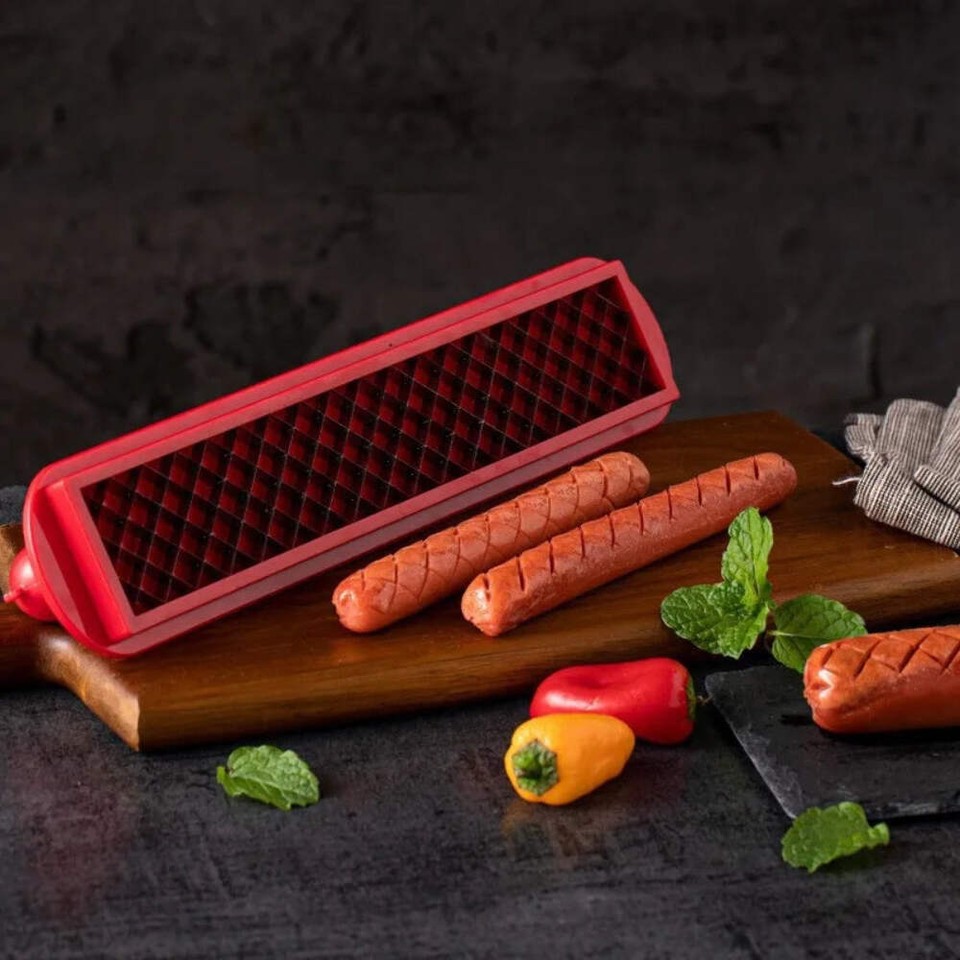 Criss Cross Hot Dog Slicer – Durable ABS Cutter for Crispy Edge Hotdogs ...