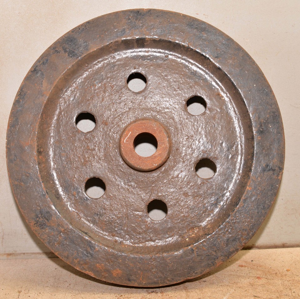 Antique cast iron fly wheel counter weight hit & miss engine tractor ...