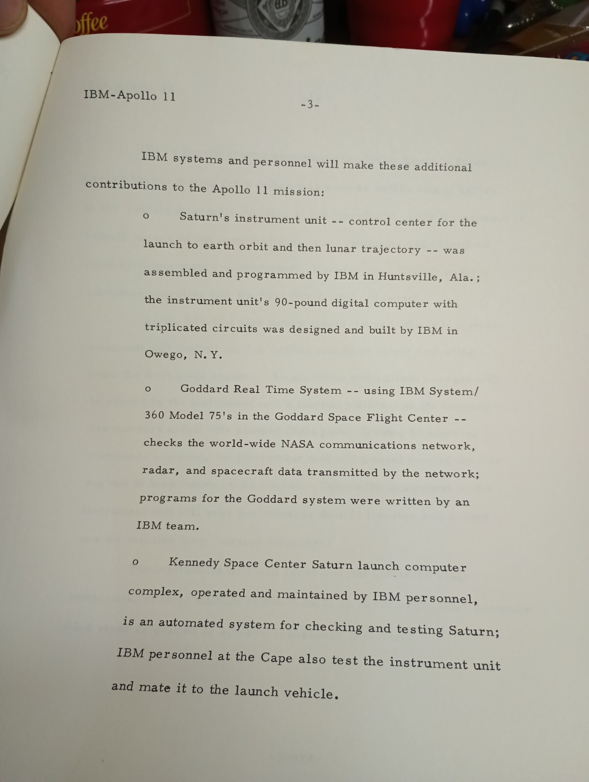 Rare Apollo 11 IBM Documents Computing Moon Flight | eBay