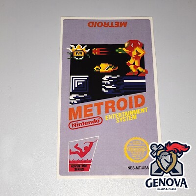 Metroid Nes Replacement Game Label Sticker Precut | eBay