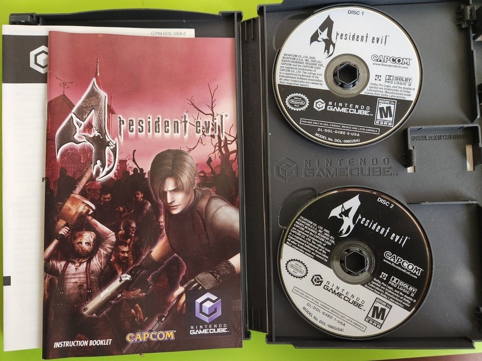 Resident Evil 4 (Nintendo GameCube) Complete w/case, disk, manual ...