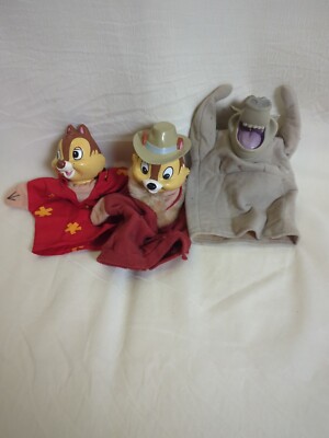 Disney Chip N Dale Rescue Rangers Hand Puppets Hugo Squirt Puppet ...