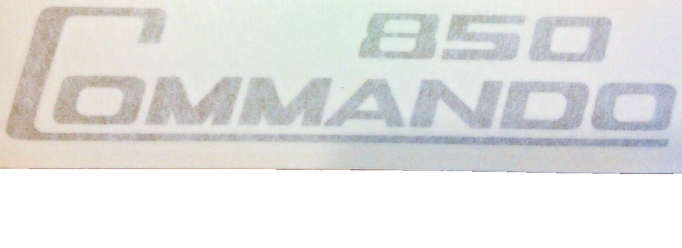 850 Commando gold side panel cover die cut vinyl transfer each 1973-75 ...
