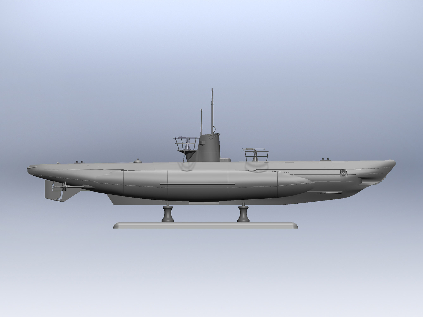ICM S.010 - U-Boat Type IIB (1943), German Submarine - 1:144 Scale ...