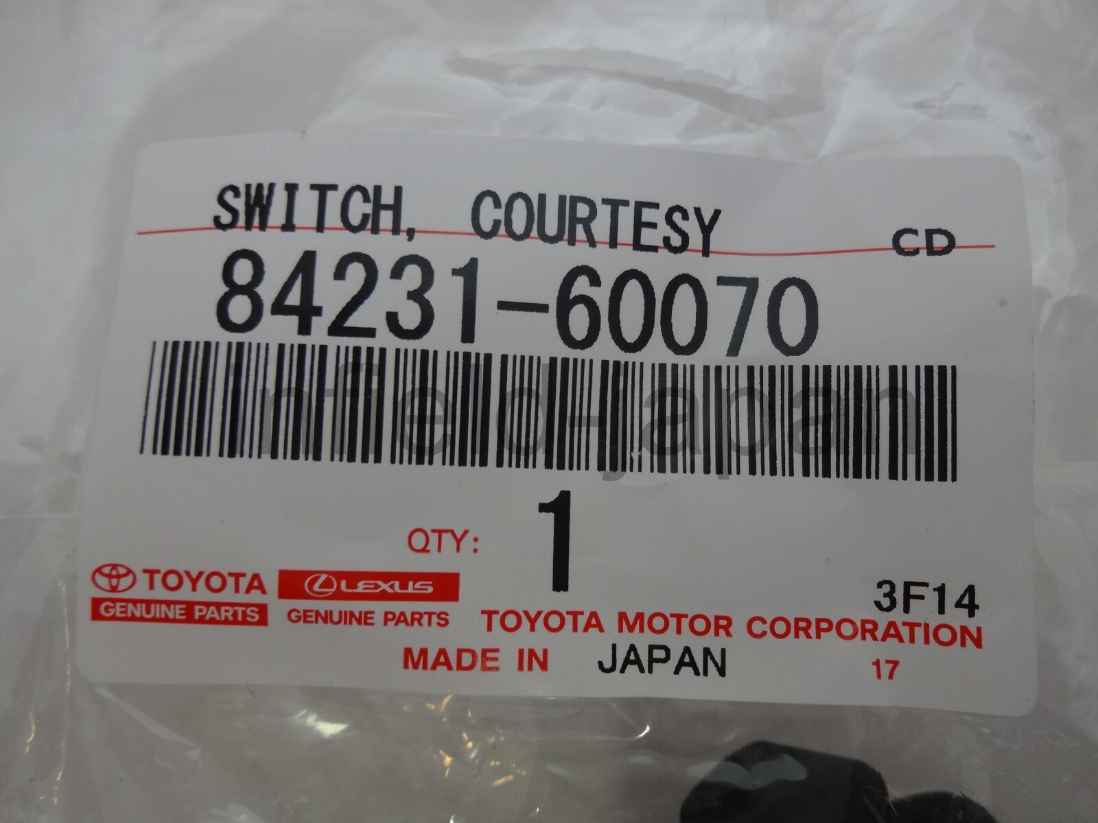 Genuine Toyota Lexus Front Door Jamb Switch Courtesy Lamp 84231-60070 F ...