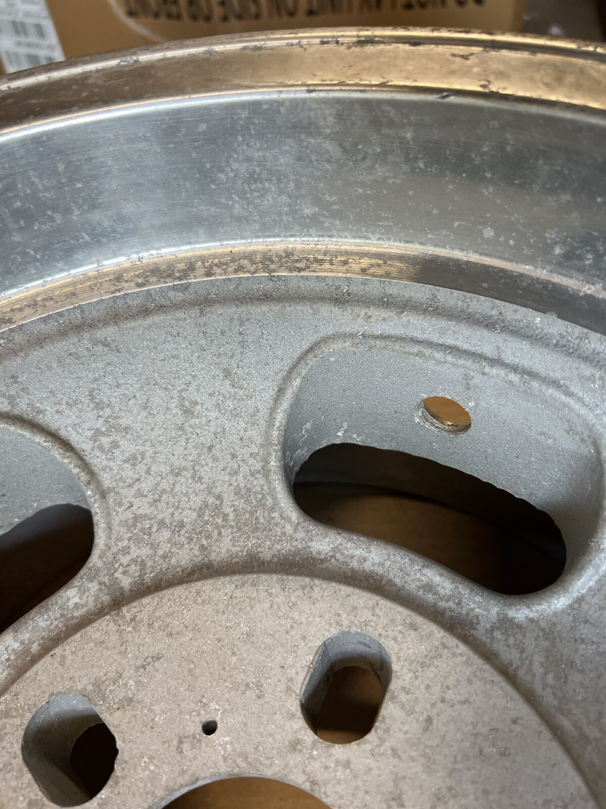 Vintage 15x8.0" Thick Aluminum Slot Mag Wheel 5 Lug 4.75" Bolt Pattern ...