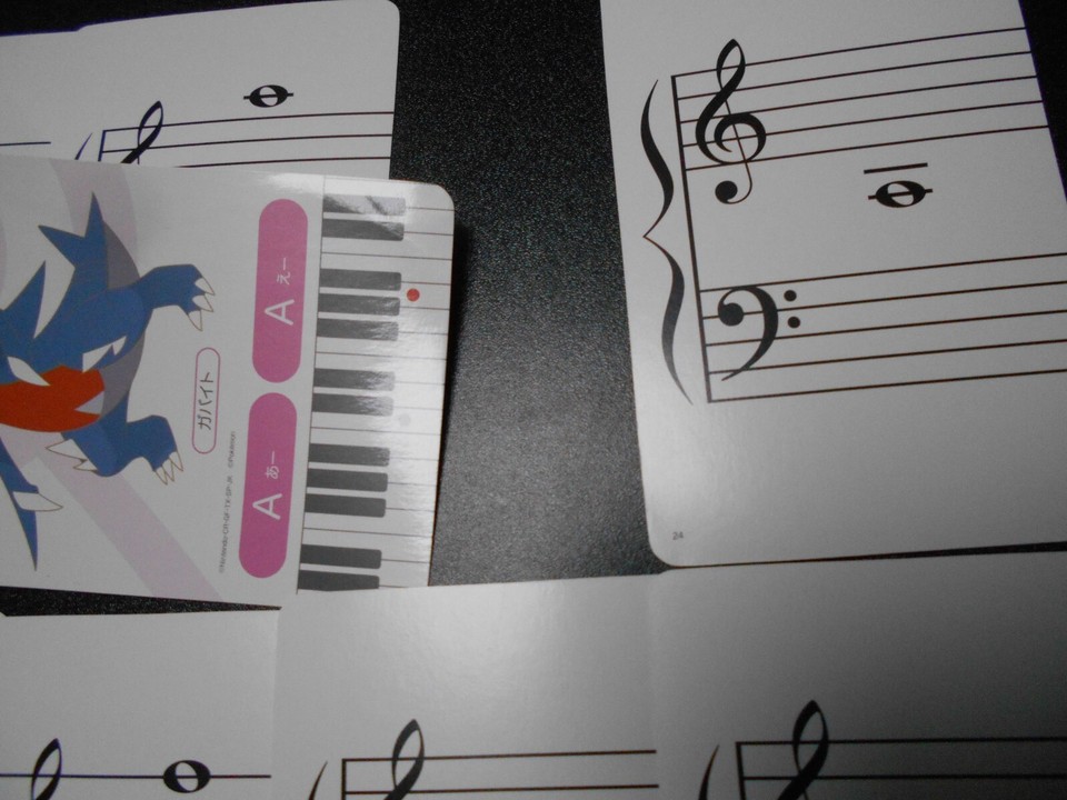 Pokemon Music Musical Note Card x18 Lucario Blaziken Venusaur Garchomp ...