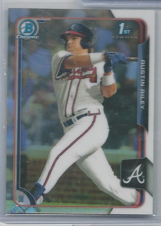 2015 Bowman Draft Austin Riley Rookie Refractor Bowman 1st Braves Star ...