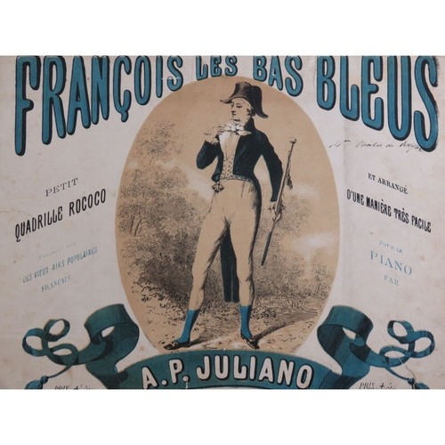 JULIANO A. P. François les Bas Bleus Quadrille Piano XIXe | eBay