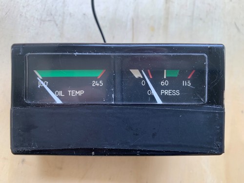 Cessna duel oil temp and oil pressure gauge | eBay UK