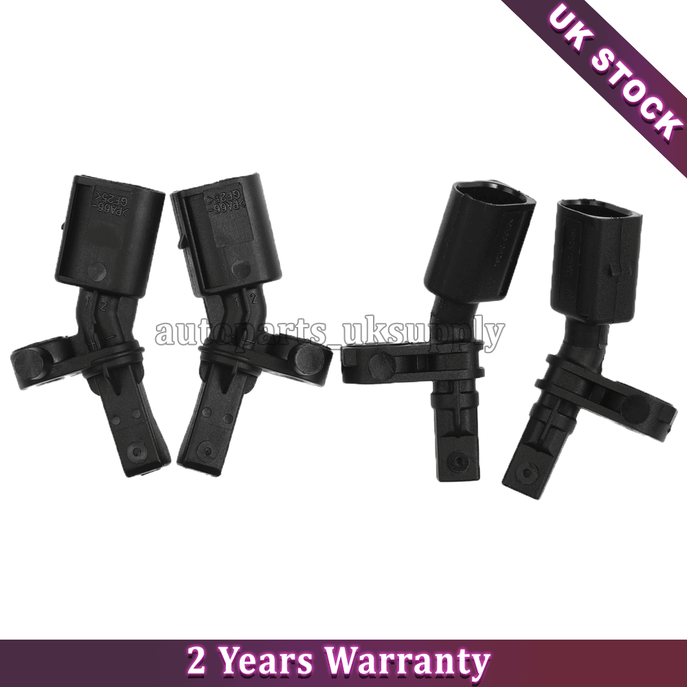 4X ABS SPEED SENSOR FOR AUDI A1 A2 SEAT SKODA VW IBIZA MII FABIA POLO F ...