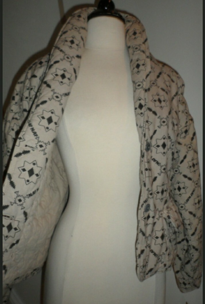 Vintage Naf Naf Logo Theme Puffer Jacket 80s 90s wome… - Gem
