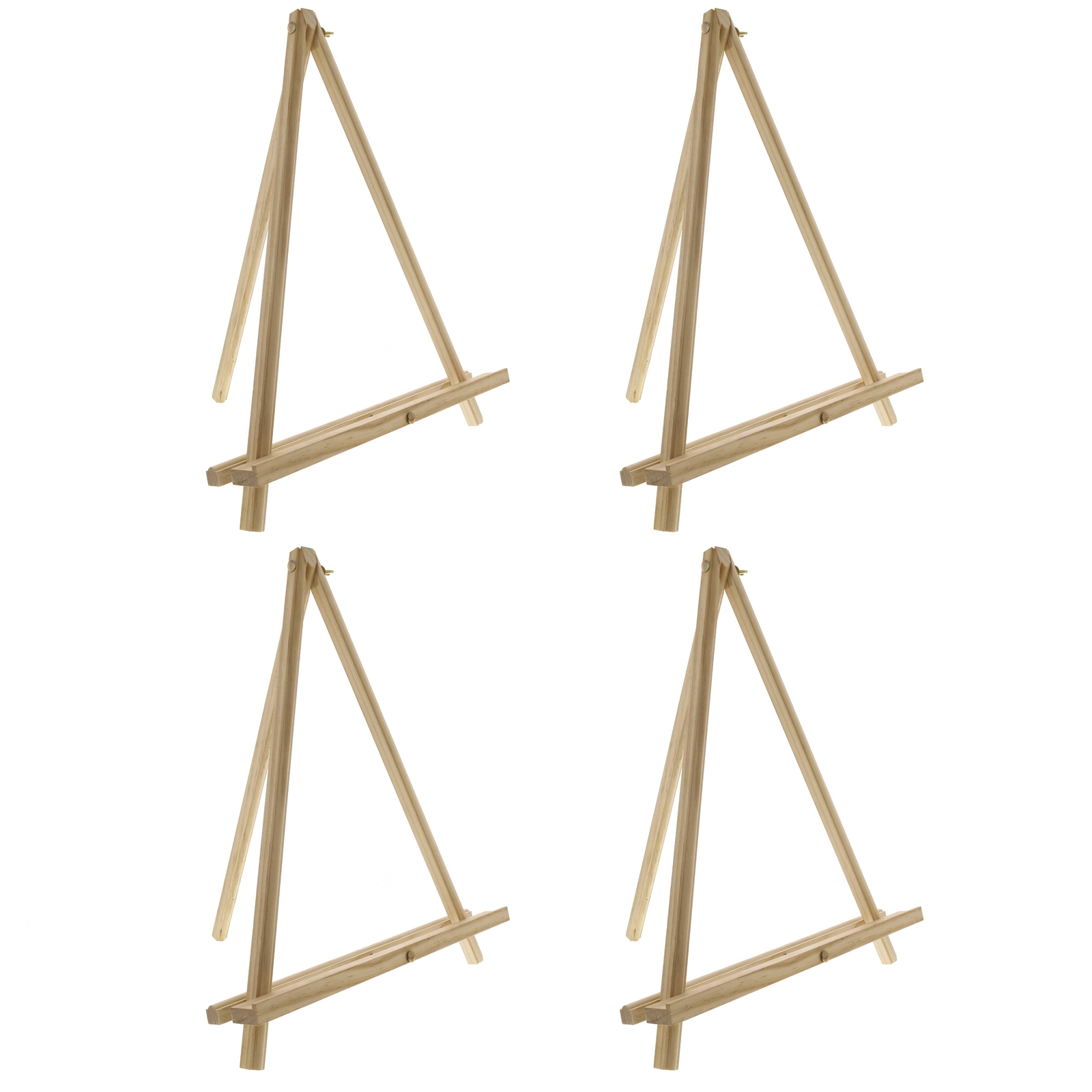 4 Pack 12" Wood Display Stand A-Frame Artist Easel Tripod Tabletop ...