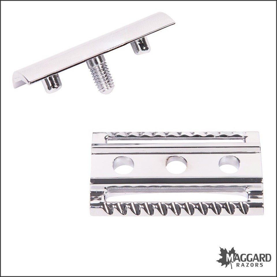 Maggard Razors MRT Stainless Travel Handle Safety Razor with Chrome ...