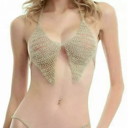 Chainmail Medieval Viking Antique Sexy Aluminum Chain Mail Bra Unique | eBay