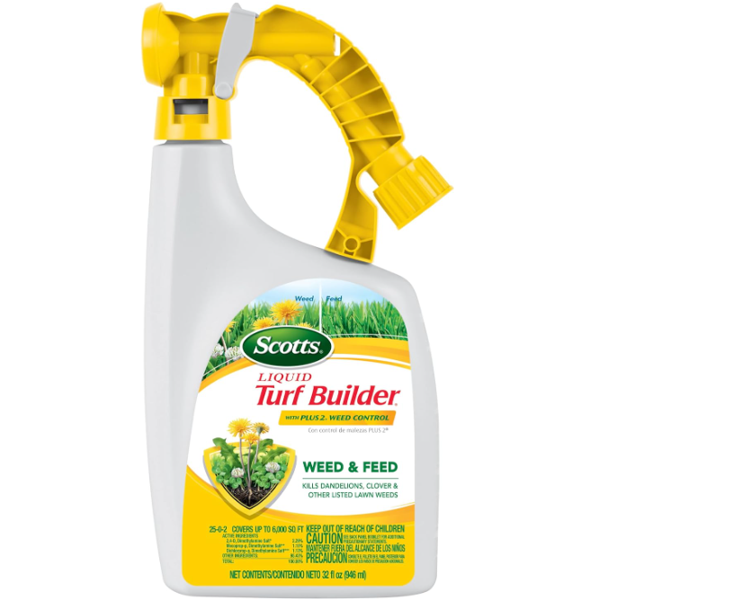 Scotts 32oz Liquid Turf Builder + Weed Control: Powerful Fertilizer ...