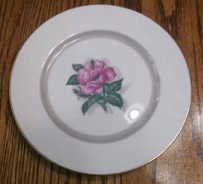 Vintage Royal Jackson Fine China England Bread Plate Rose Gold Trim ...