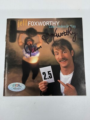 Jeff Foxworthy Signed Autograph CD Album Games Rednecks Play PSA DNA | eBay