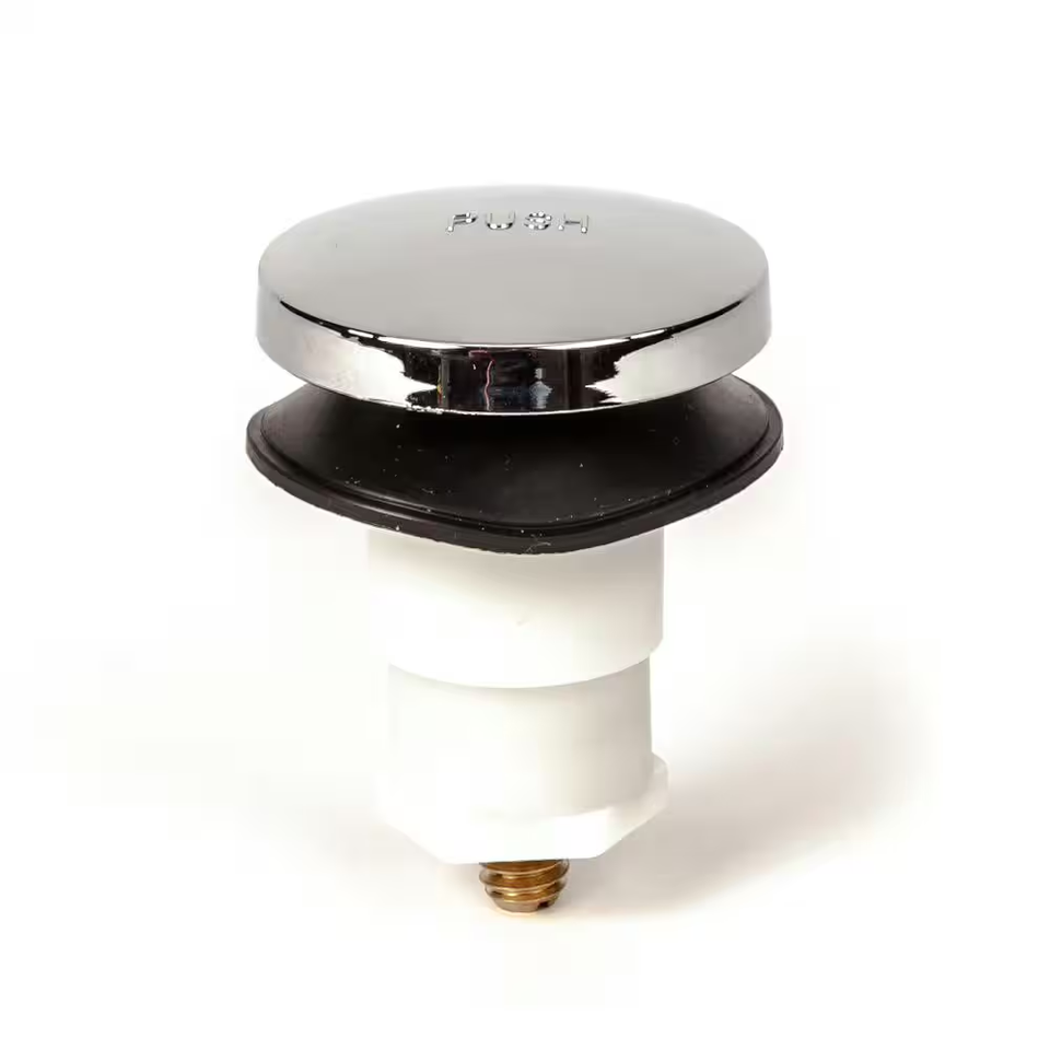 Universal Tip-Toe Bathtub/Bath Tub Drain Stopper, Push Button Pop up ...